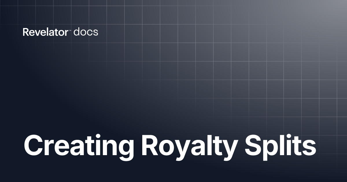 Creating Royalty Splits | Revelator Pro