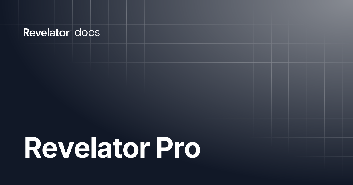 Revelator Pro | Revelator Pro