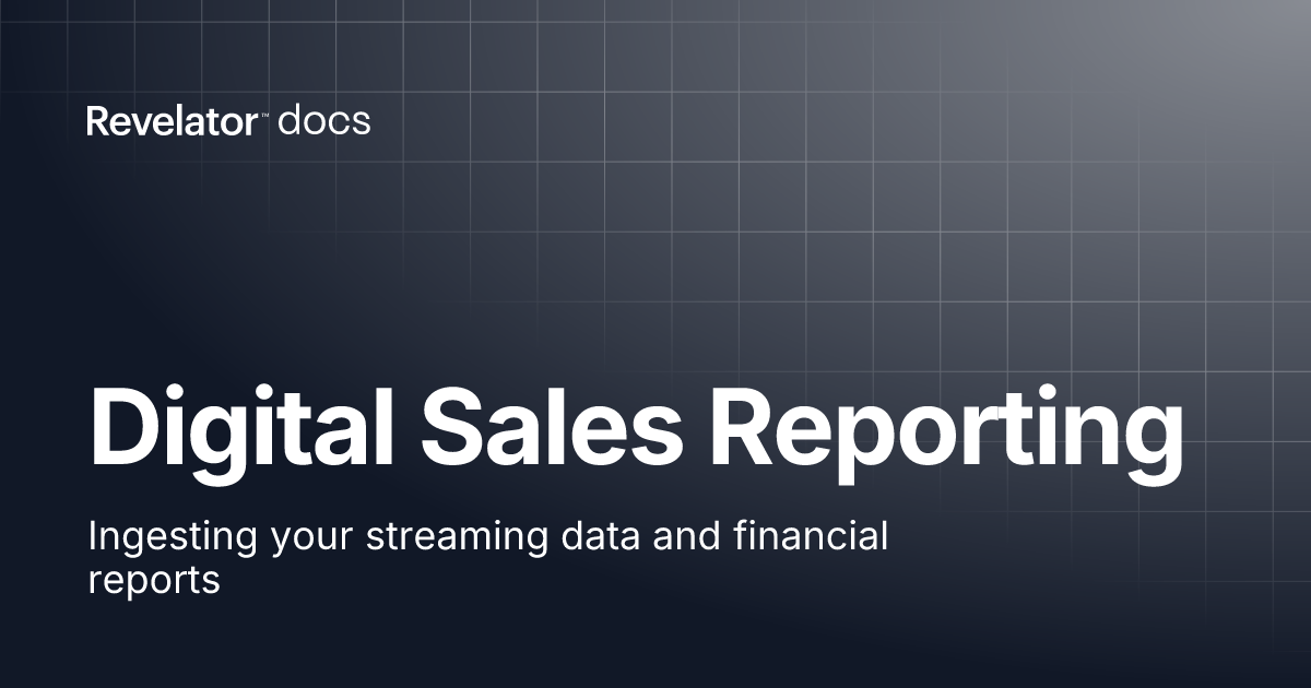 Digital Sales Reporting | Revelator Pro